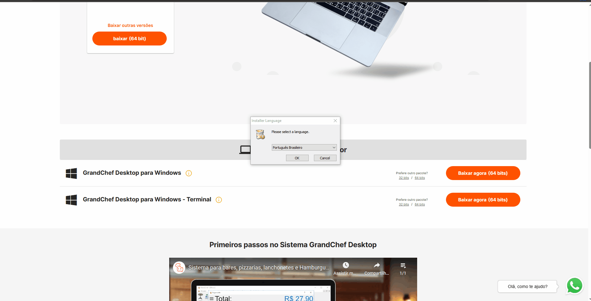 Como baixar e instalar o Grandchef Desktop – grandchef